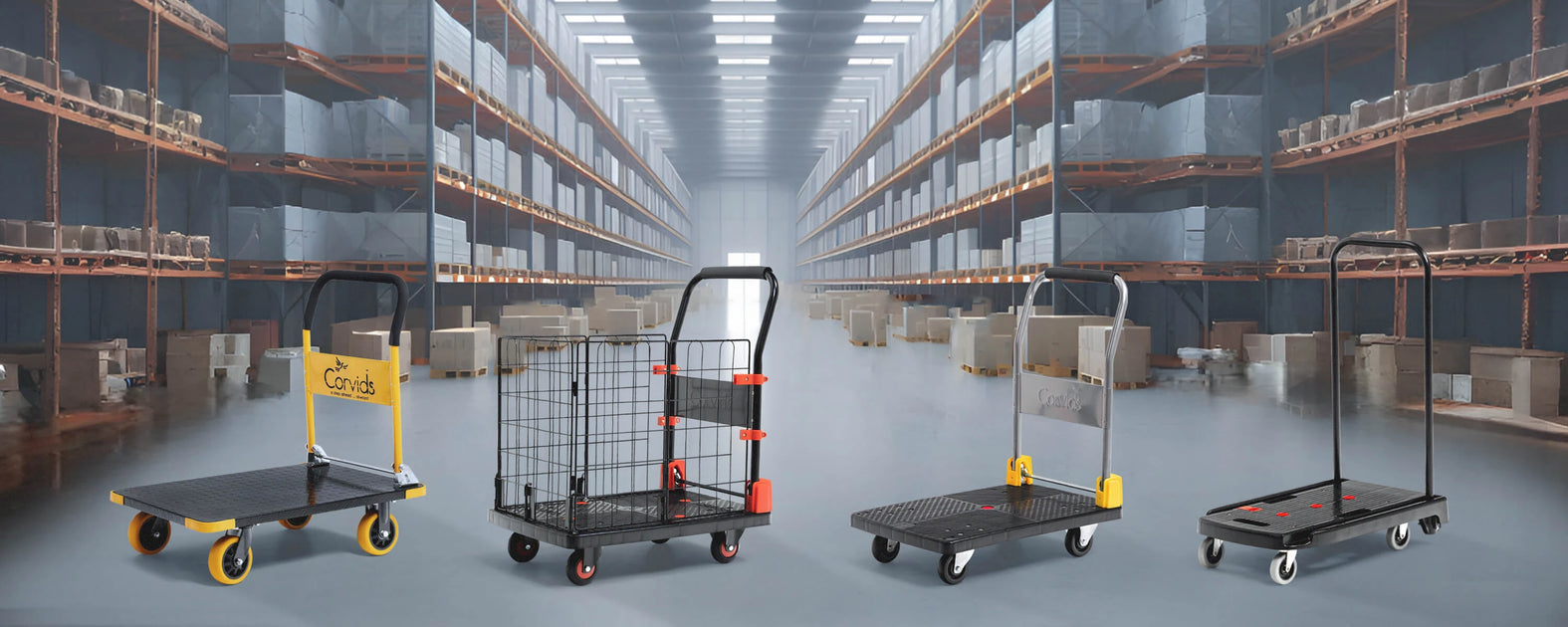 Buy Material Handling Platform Trolley Online | Corvids India