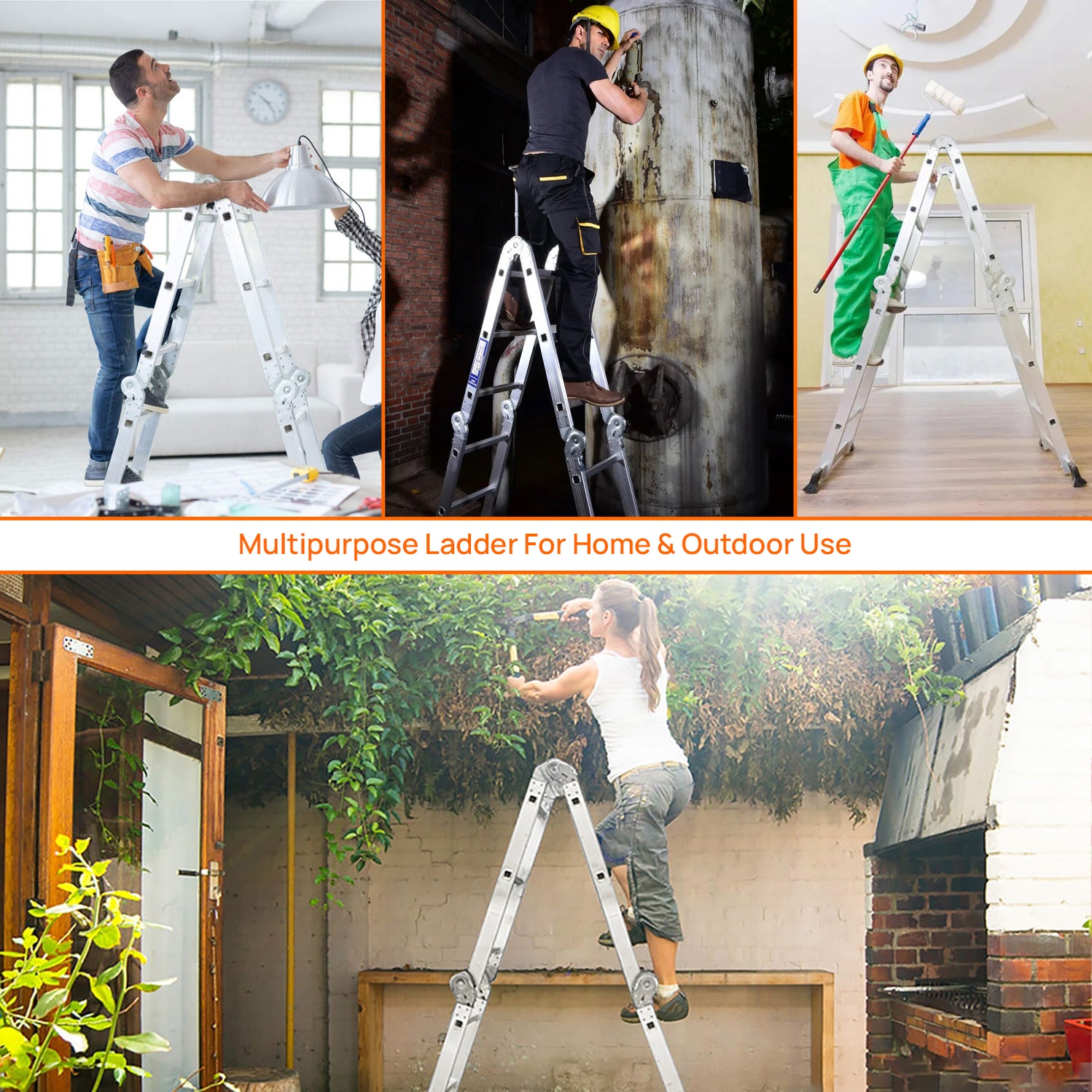 Buy 12 Ft Aluminium Multipurpose Super Ladder | 2-Year Warranty