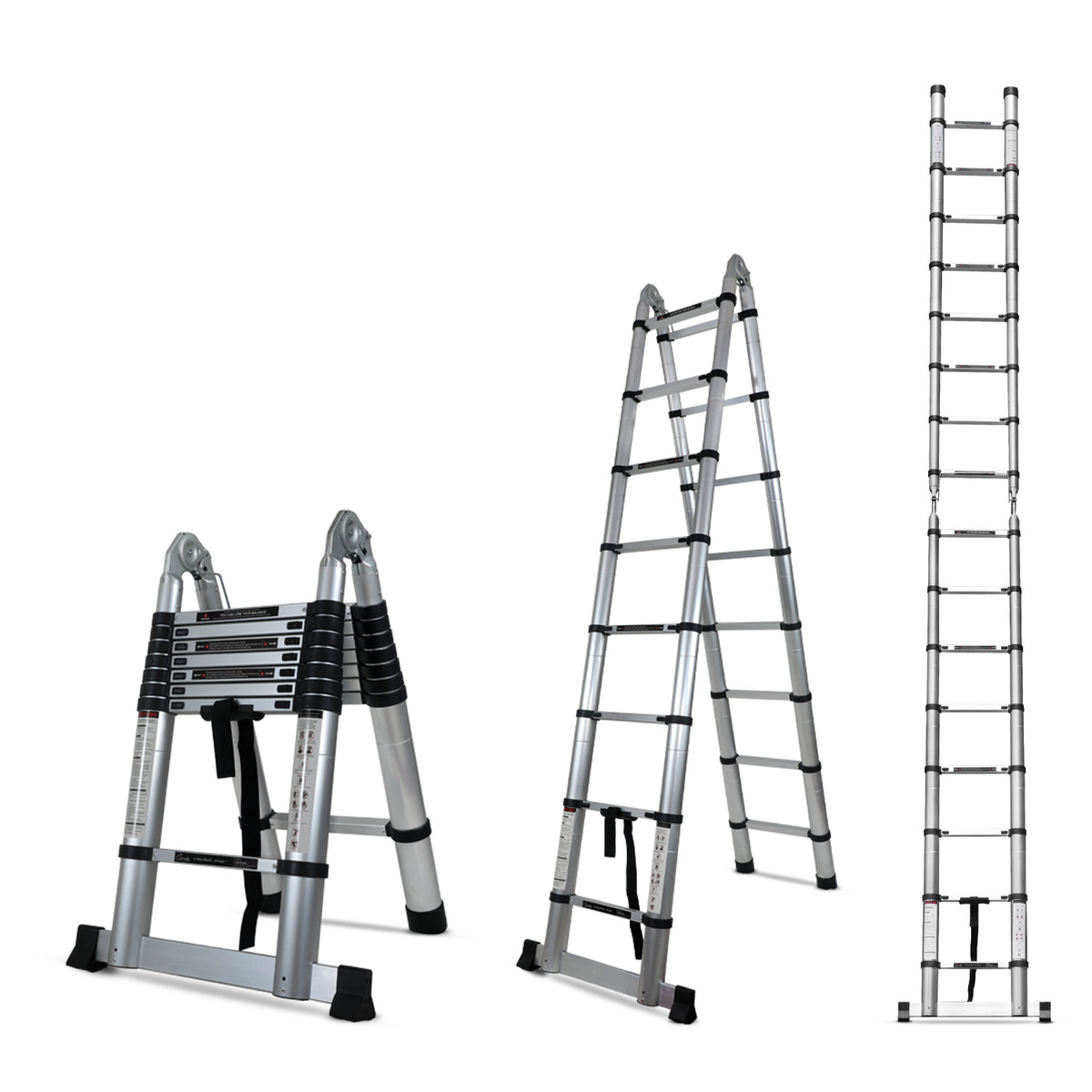 Buy Corvids 16 Feet A Type Aluminium Double Telescopic Ladder Online
