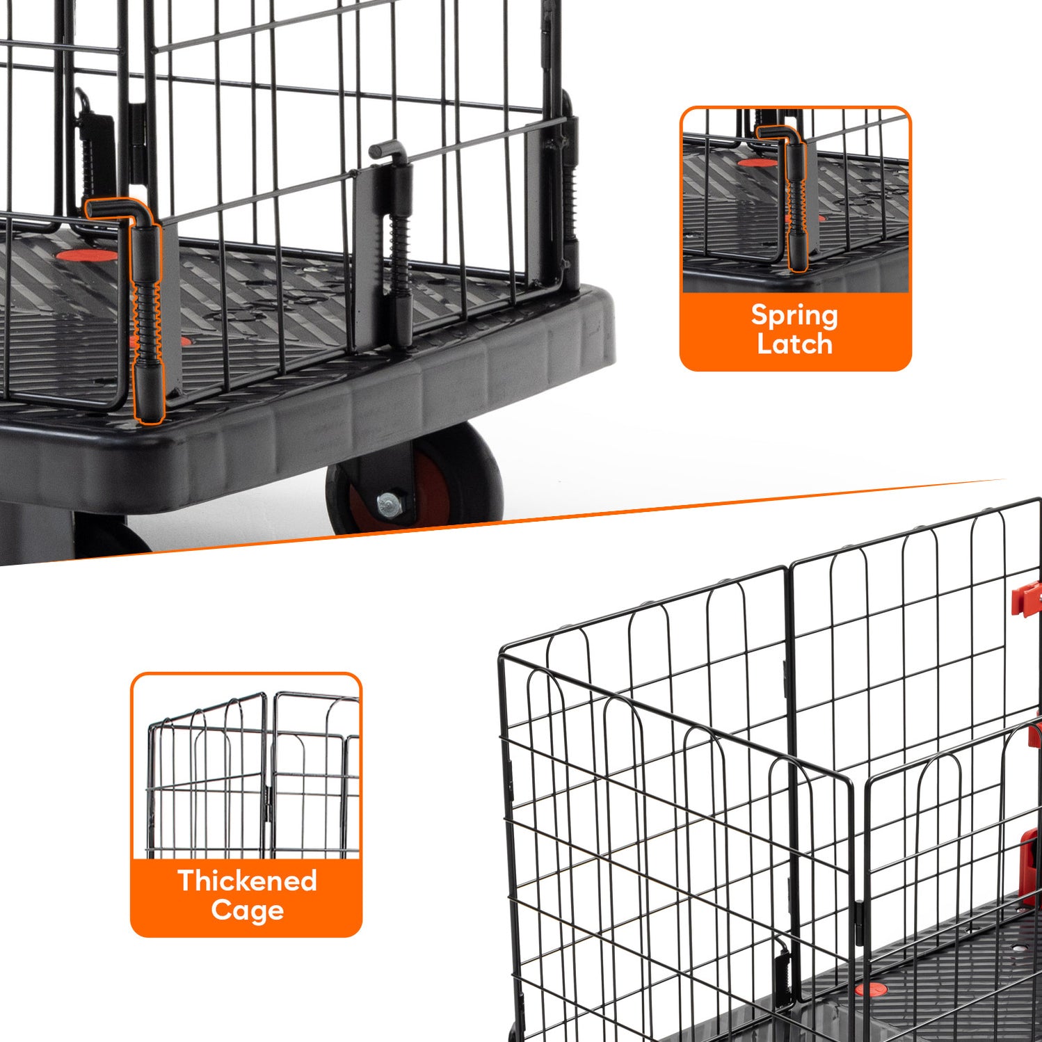 Corvids 300 Kg Platform Trolley with Basket Cage | Shop Online