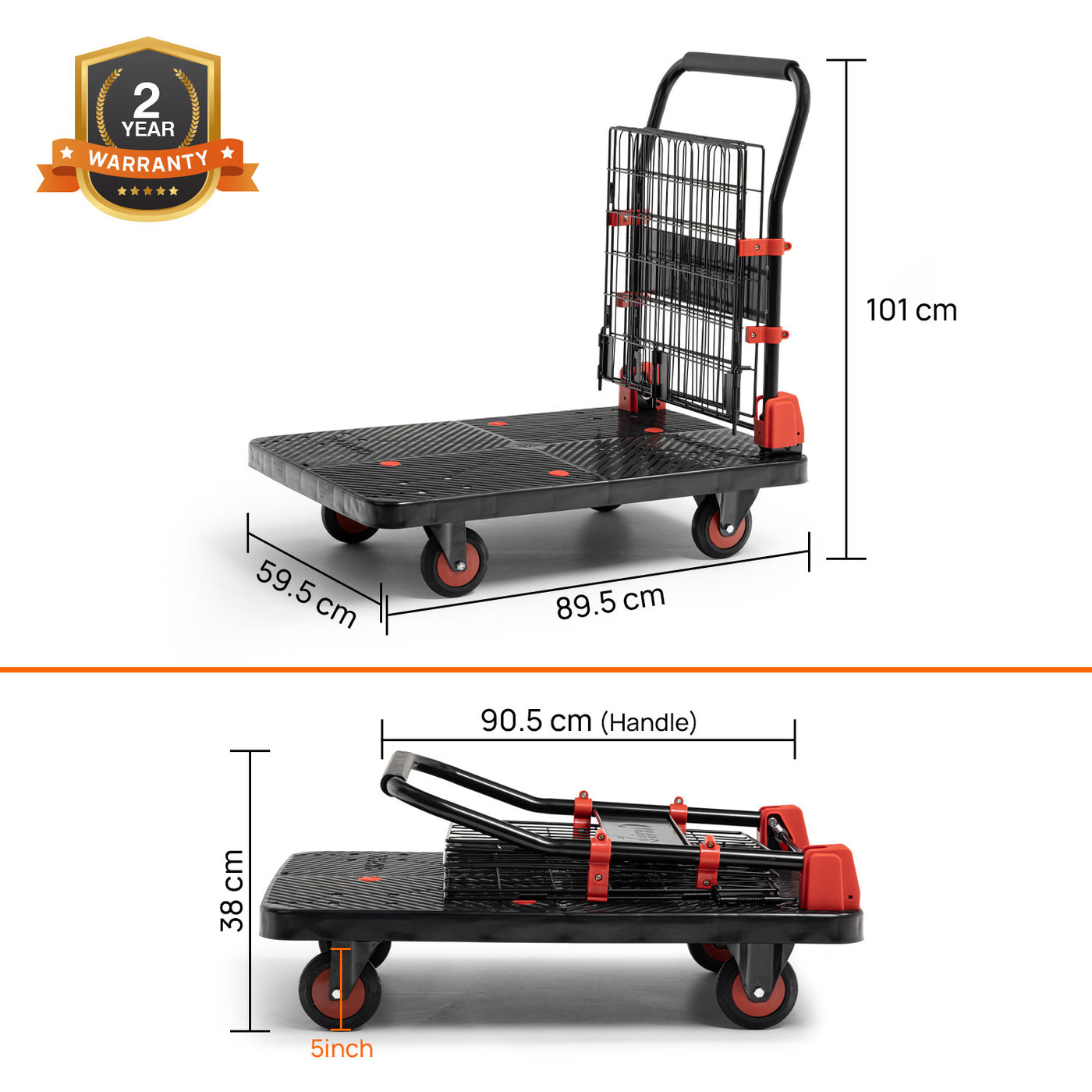 Corvids 300 Kg Platform Trolley with Basket Cage | Shop Online